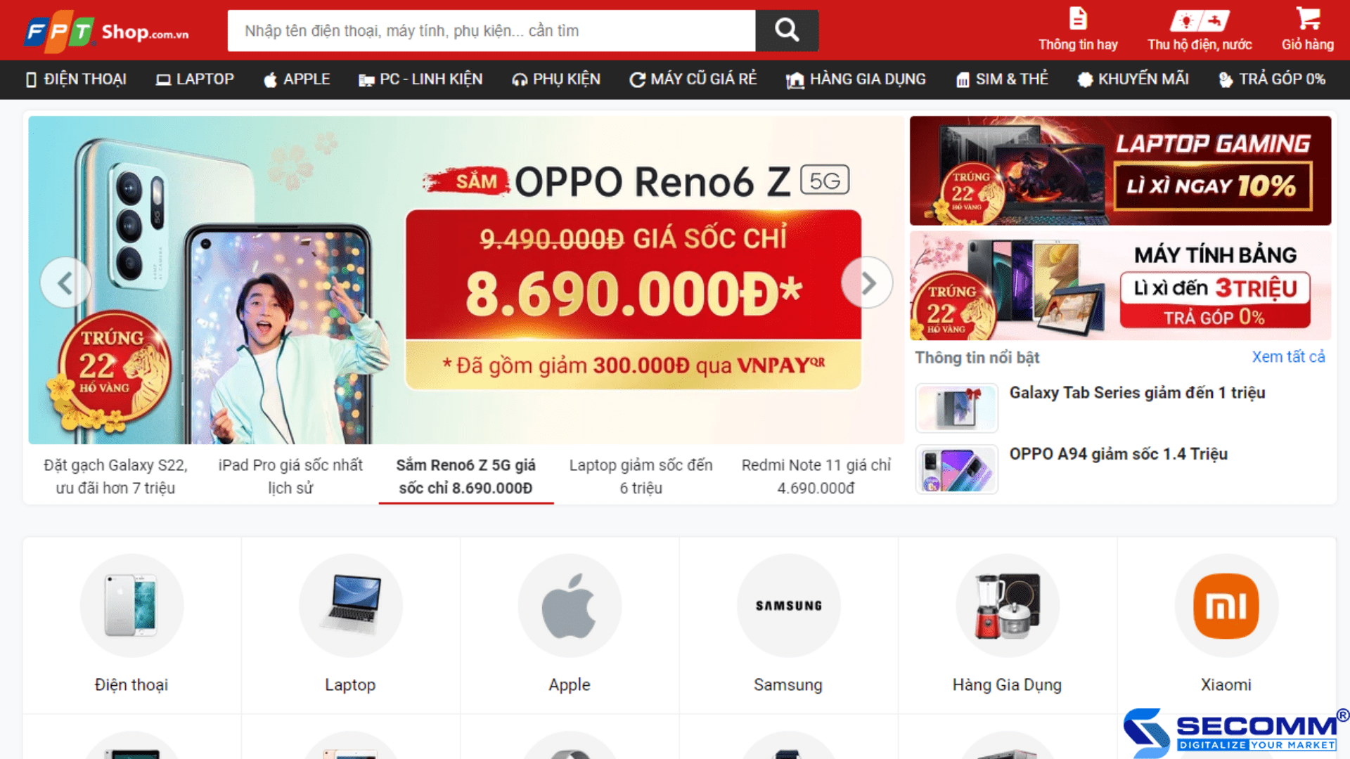 10 best retail websites for mobile phones in Vietnam